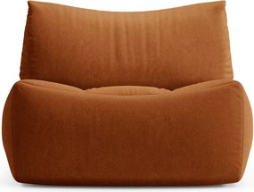 Oranžové sametové křeslo Tove – Micadoni