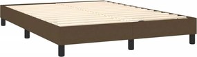Box spring postel s matrací tmavě hnědá 140x200 cm textil 3140060