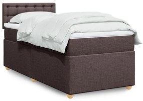 Box spring postel s matrací tmavě hnědá 80x200 cm textil 3286524