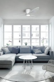 Stropní ventilátor Veneti CCT bílé/Oak s LED stmívatelný