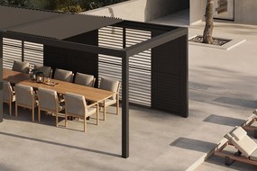 Pergola elektrická  PRIME s osvětlením - modulární 400 x 400