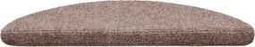 Schodové rohože samolepicí 20 ks 56x17x3 cm světle hnědé, půlkulaté 3365667
