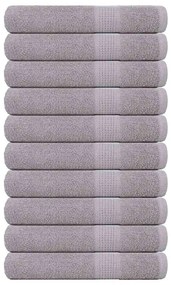 Saunové osušky FROGN 10 ks šedé 80x200 cm 360 g/m² 136841