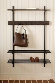 Hnědá kovová předsíňová sestava 100x150x25 cm Gilda – Ellos Home