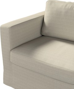 Potah na pohovku IKEA  Karlstad 2-místná , nerozkládací, dlouhý barva béžová látka pletený vzor