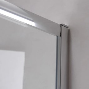BPS-koupelny Čtvercový sprchový kout HYD-SK93B 90x90 chrom/transparent + vanička HYD-SSV-SXL02B bílá