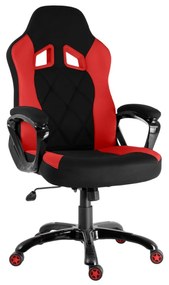 Herní židle NEOSEAT NS-018 TEX černo-červená
