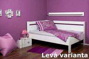 Rohová postel Tina - jednolůžko buk Varianta: Pravá,   , 120x200 cm