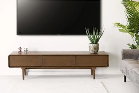 House Nordic TV stolek DARWIN tmavě hnědý 180×45 cm 3201021