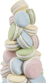 Barevná dekorace věž z makronek - Ø 12*25 cm