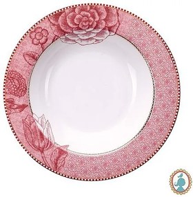 Pip Studio Spring to Life Polévkový talíř 21,5cm růžový