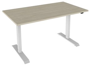 NOBL Dynamic Elektr. nastavitelný polohovací stůl 140x80 Dynamic Dekor stolové desky: akát, Barva podnože: bílá