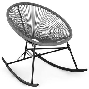 Roquetas Chair, houpací křeslo, retro design, 4 mm pletivo, šedé