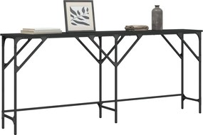 vidaXL Konzolový stolek 180 x 29 x 75 cm kompozitní dřevo [837764] Barva: Černá
