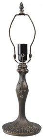Základna ke stolní lampě Tiffany hnědá – 15x42 cm