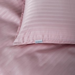 Damaškový saténový povlak na polštář Pruh 10 mm - Light pink Velikost: 40 x 40