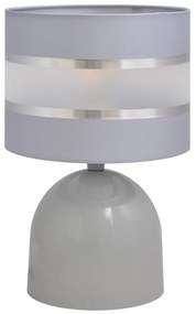 Helam Stolní lampa HELEN 1xE27/60W/230V šedá/stříbrná HE1272