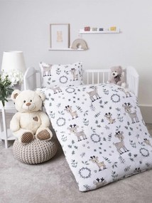 MK Lůžkoviny Mikroplyšové povlečení do postýlky Exclusive - Bambi 100 × 135 cm, 40 x 60 cm