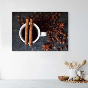 Gario Obraz na plátně Skořice na hrnek kávy Rozměry: 60 x 40 cm