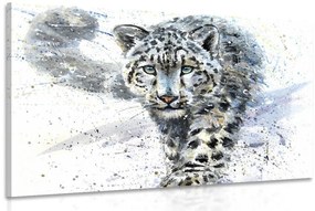 Obraz kreslený leopard - 90x60 cm