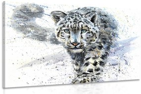 Obraz kreslený leopard - 120x80 cm