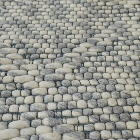 Asra, Kusový ručně tkaný koberec Woolen 4 Grey, 150x240, šedá, ložnice