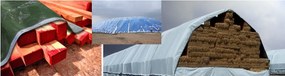Foxigy Krycí plachta stříbrno - hnědá 2x2 m 210 g/m2