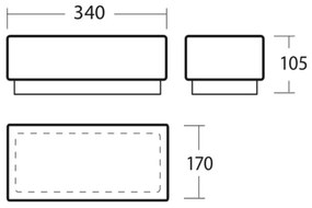 Osmont 46119 Jena 2, nástěnné/stropní svítidlo se senzorem, 1x60W E27, 34x17cm, IP43