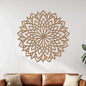 dřevo života Mandala DOBRÉ NÁLADY Zvolte rozměr (cm): 80x80, Zvolte barvu dekoru: Horský dub