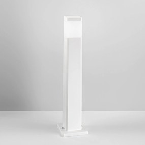 FAN I-FOCUS-Q-P-BCO Sloupkové svítidlo Paletto, hranaté, polykarbonátové, bílé, 1 x GU10, 17.5 x 17.5 x 77.5 cm - FANEUROPE