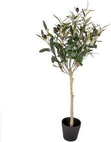 Dekorace umělý stromek olivovník s olivami Olea Tree - 15*15*70 cm