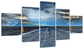 Obraz cesty v bouři (125x70 cm)