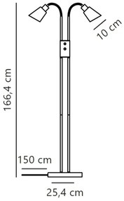 Nordlux - Stojací lampa MOLLI 2xE14/25W/230V