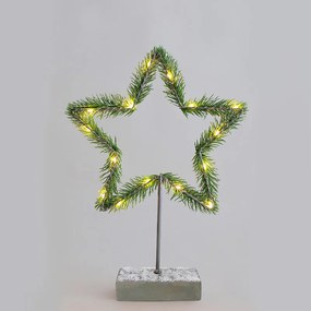 ACA DECOR Vánoční stolní LED dekorace Hvězda 2xAA 40cm
