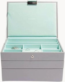 Sada šperkovnice Classic Dove Grey & Mint, 3 díly