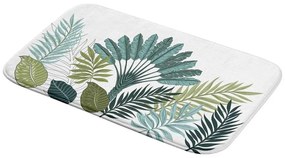 Bílá/zelená koupelnová předložka 45x75 cm Panazio – douceur d'intérieur