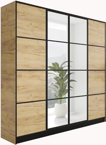 Šatní skříň s otevíracími dveřmi EDEN v2 4D Craft Dąb