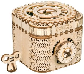 RoboTime 3D dřevěné mechanické puzzle Šperkovnice