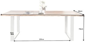 Jídelní stůl Massive 160 cm Honey - tloušťka 35 mm - akácie
