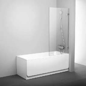 Ravak Brilliant - Vanová zástěna jednodílná BVS1-80, 80x150 cm, chrom/čiré sklo 7U840A00Z1