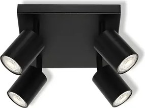 OSRAM Bodové svítidlo 4x GU10 černé / Bodové svítidlo / 4x GU10 / čern