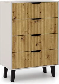 Komoda Borg Duo 4Š kašmír / dub artisan
