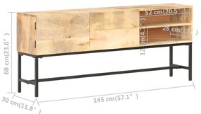 Příborník 145 x 30 x 60 cm masivní mangovníkové dřevo,  320226