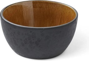 Černá/jantarová miska na polévku/na salát z kameniny 600 ml Gastro Black/Amber – Bitz