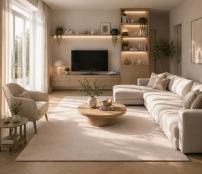 Ayyildiz, Kusový koberec Sky 5400 Cream, 200x290, béžová, obývací pokoj