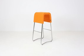 Barová židle, Materia, oranžová/chrom