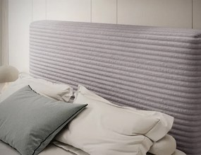 Kontinentální postel  Alamito 140x200, šedá (modulo 03)