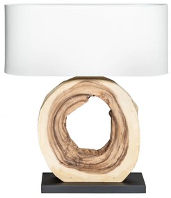 Noble Home Masivní ořechová stolní lampa Nature Art, 55 cm