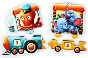 Puzzlika 13050 Vlak 94 cm  - naučné puzzle 20 dílků