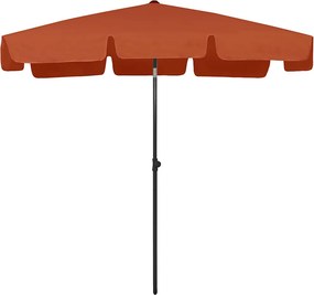 Plážový slunečník terakotový 200 x 125 cm 314732